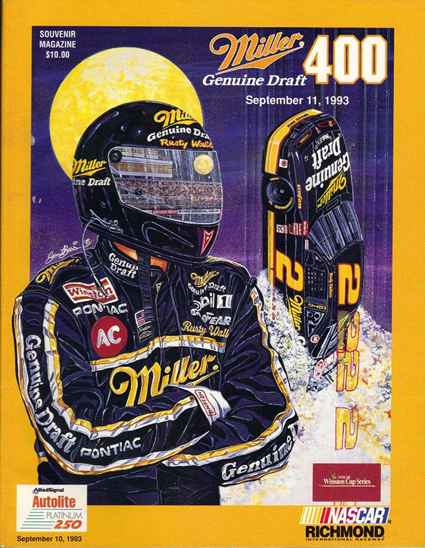 NASCAR Program: 1993 Miller Genuine Draft 400 | SportsPaper.info