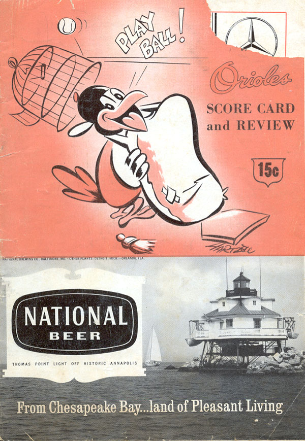 MLB Program: Baltimore Orioles (1961) | SportsPaper.info