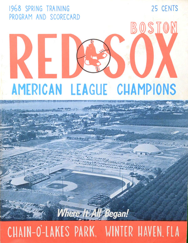 MLB Spring Training Program: Boston Red Sox (1968) | SportsPaper.info