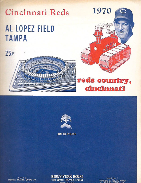 MLB Spring Training Program: Cincinnati Reds (1970) | SportsPaper.info
