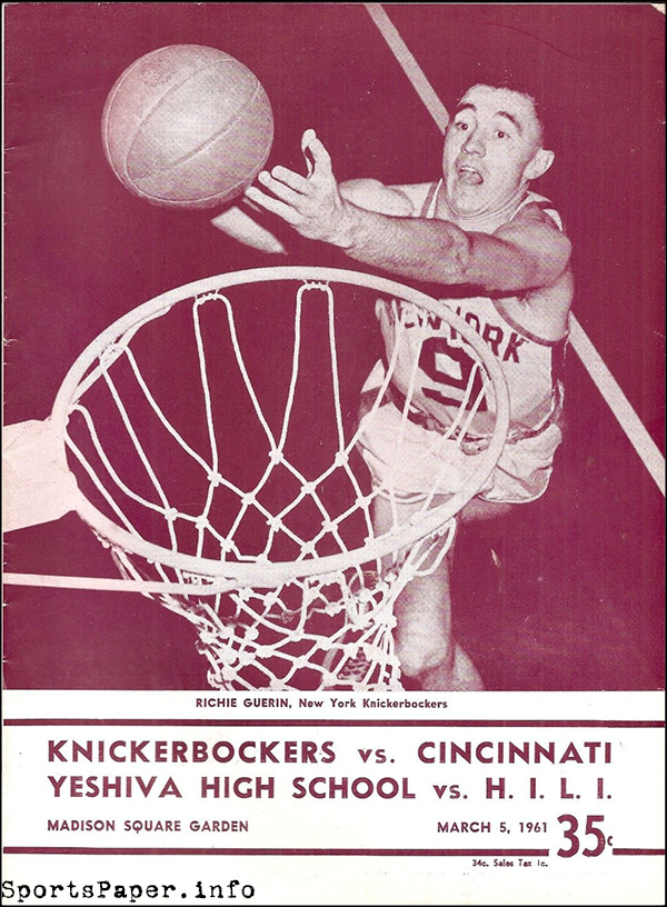 NBA Program: New York Knicks (1960-61) | SportsPaper.info