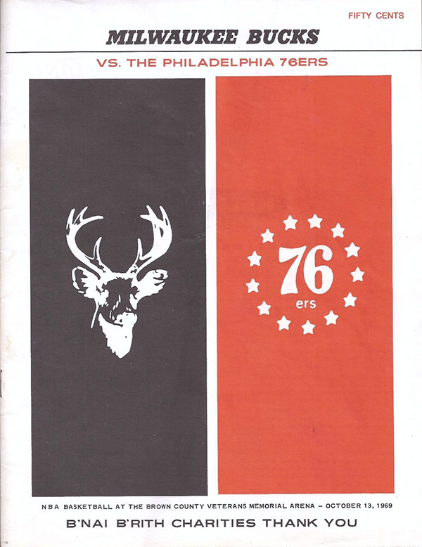NBA Program: Milwaukee Bucks (1969-70) | SportsPaper.info