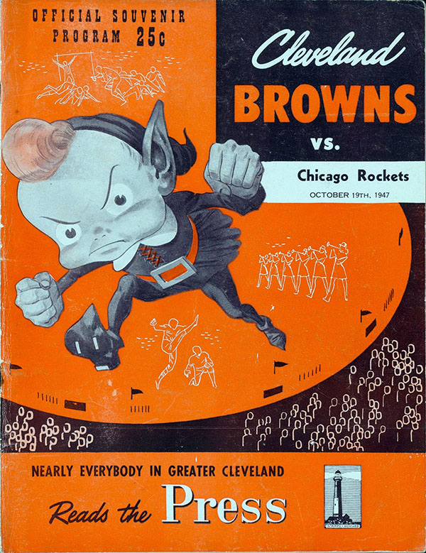 AAFC Program: Cleveland Browns vs. Chicago Rockets (October 19, 1947 ...