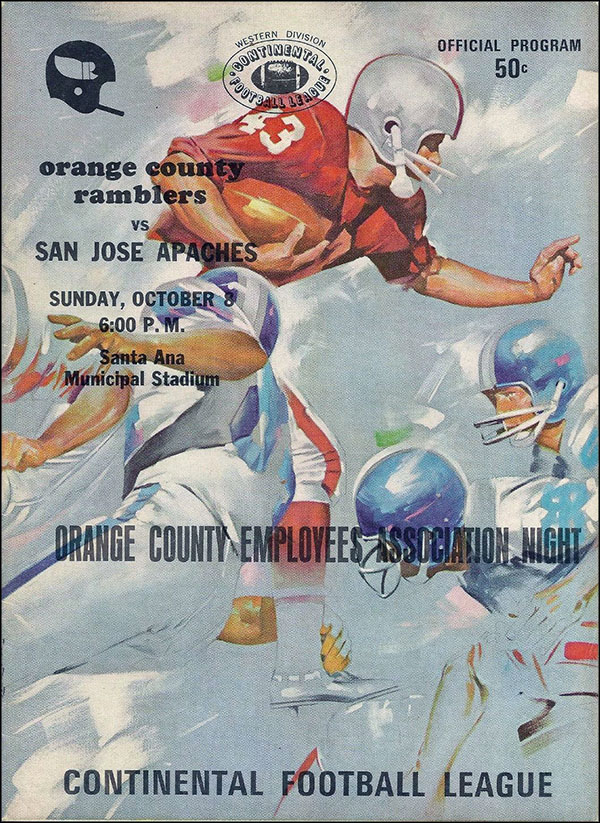 CoFL Game Program: Orange County Ramblers vs. San Jose Apaches (October ...