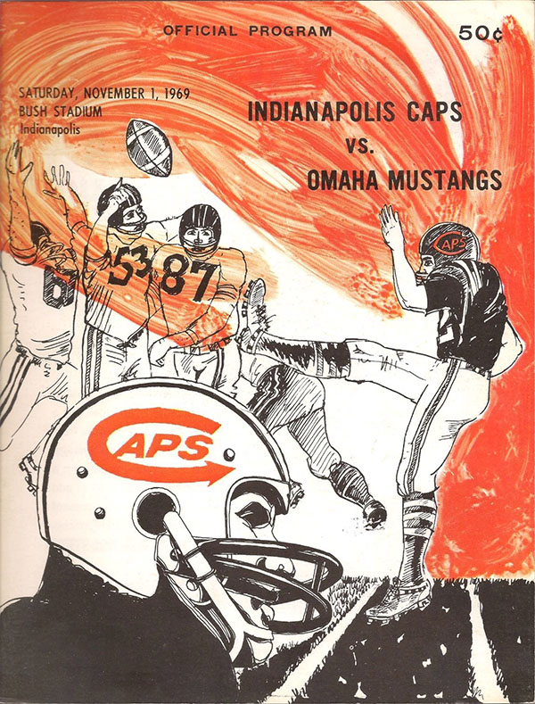 CoFL Game Program: Omaha Mustangs vs. Indianapolis Capitols (November 1 ...