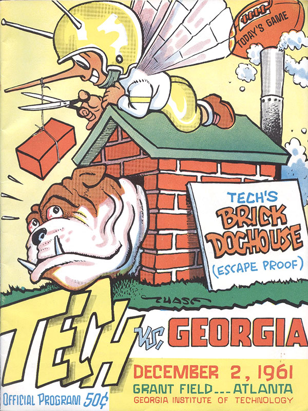 College Football Program: Georgia Tech Yellow Jackets vs. Georgia Bulldogs (December 2, 1961 ...