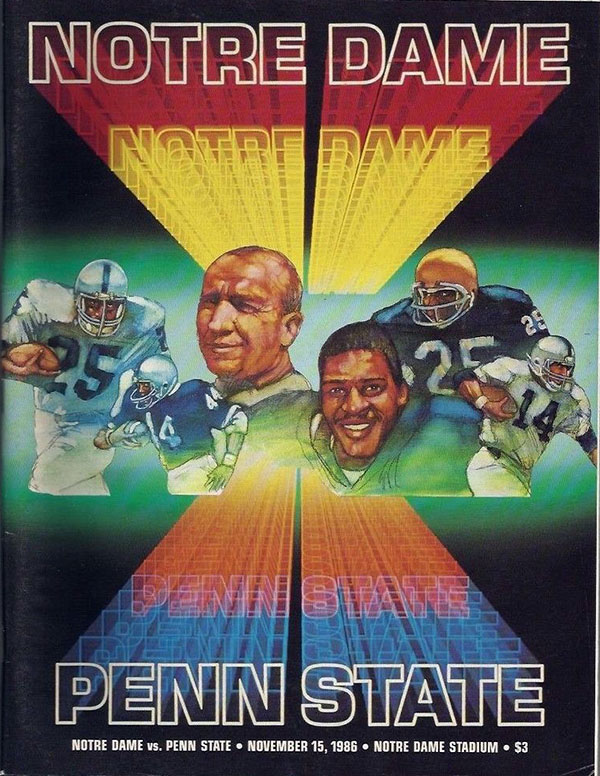 College Football Program: Notre Dame Fighting Irish vs. Penn State Nittany Lions (November 15 ...
