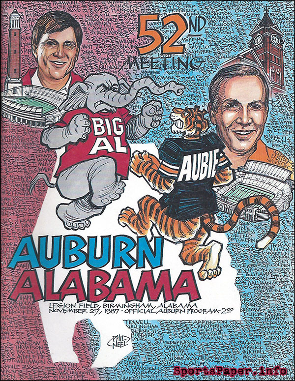 College Football Program: Alabama Crimson Tide vs. Auburn Tigers ...