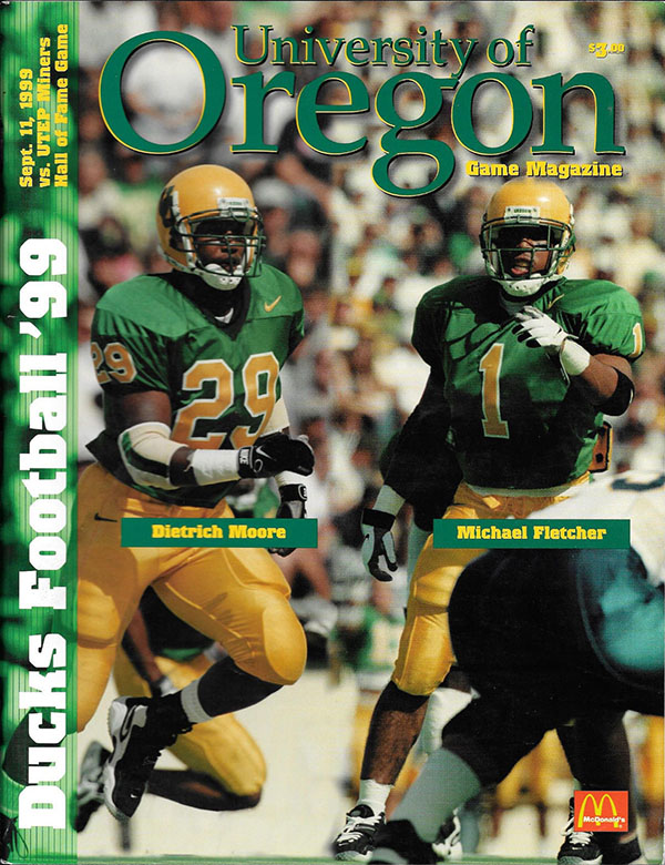 College Football Program: Oregon Ducks vs. UTEP Miners (September 11 ...