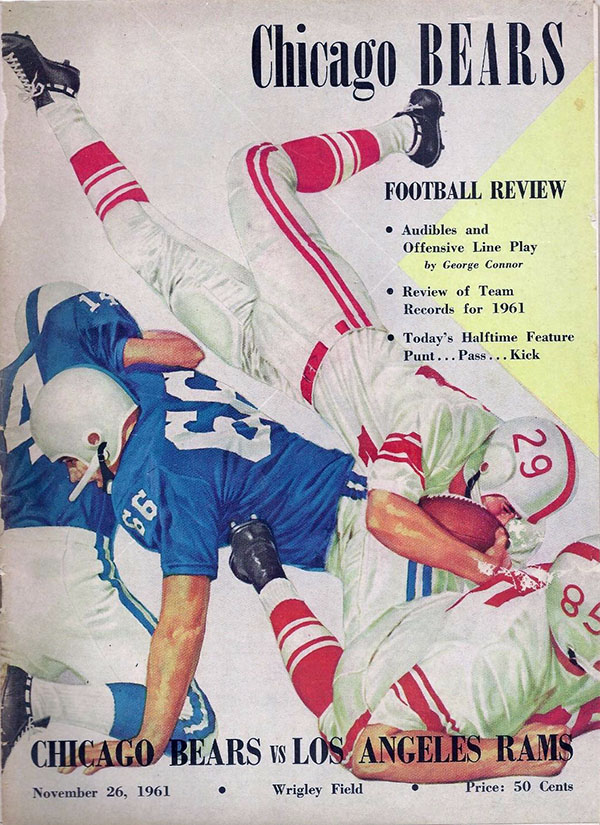 NFL Program: Chicago Bears vs. Los Angeles Rams (November 26, 1961 ...