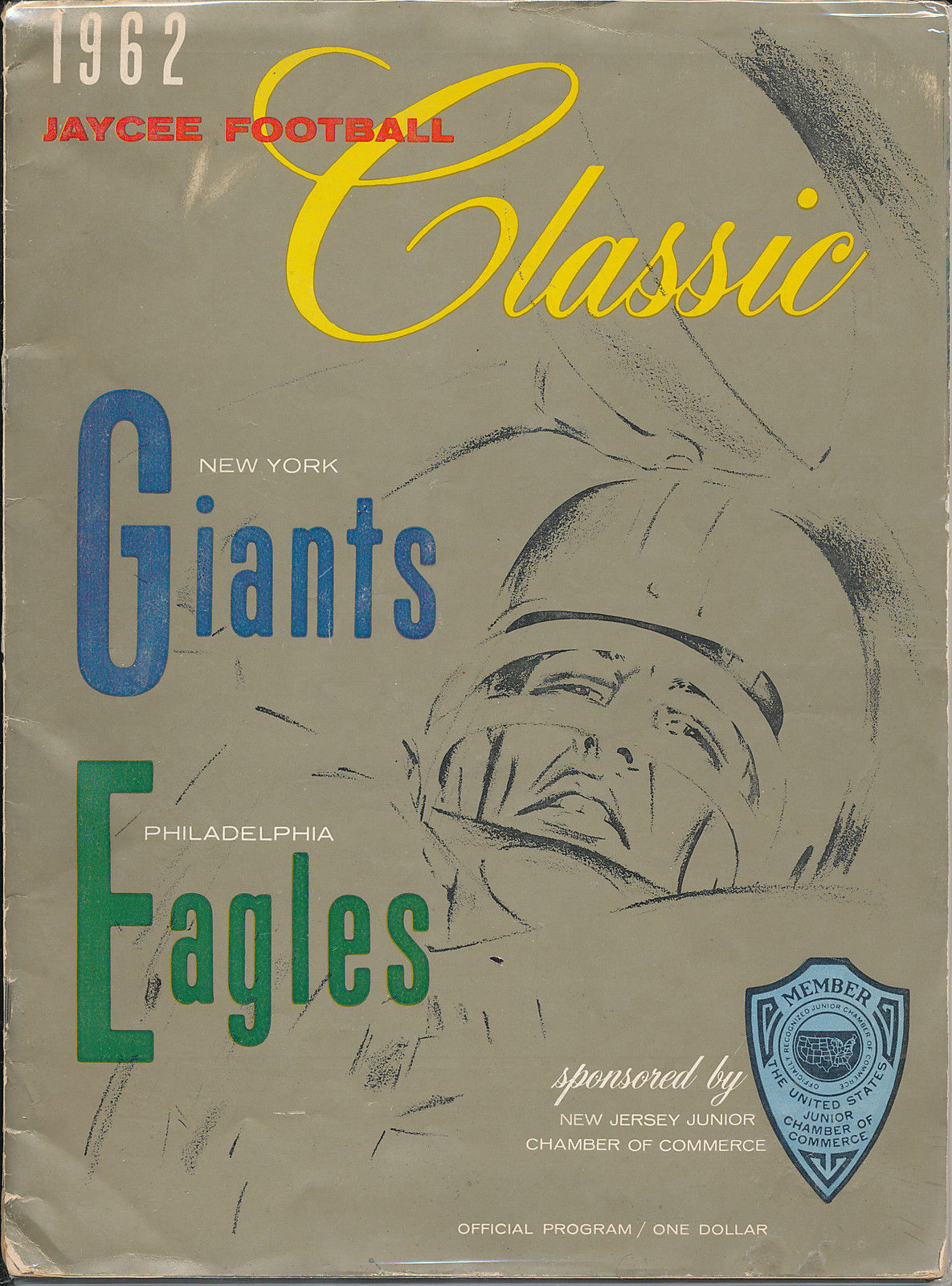NFL Program: New York Giants vs. Philadelphia Eagles (September 8, 1962 ...