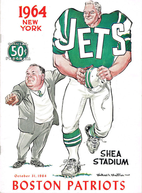AFL Program: New York Jets vs. Boston Patriots (October 31, 1964 ...