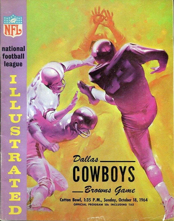 NFL Program: Dallas Cowboys vs. Cleveland Browns (October 18, 1964 ...