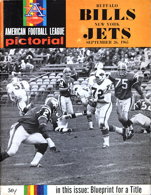 AFL Program: Buffalo Bills vs. New York Jets (September 26, 1965 ...