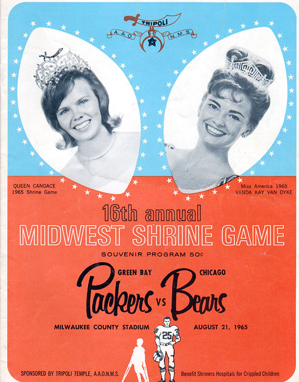 NFL Program: Green Bay Packers vs. Chicago Bears (August 21, 1965 ...