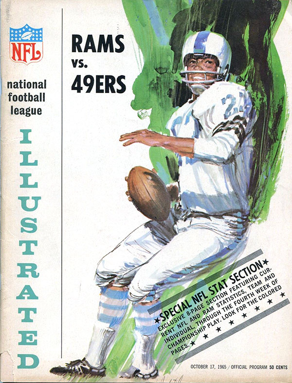 NFL Program: Los Angeles Rams vs. San Francisco 49ers (October 17, 1965 ...
