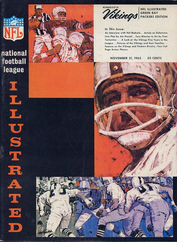 NFL Program: Minnesota Vikings vs. Green Bay Packers (November 21, 1965 ...