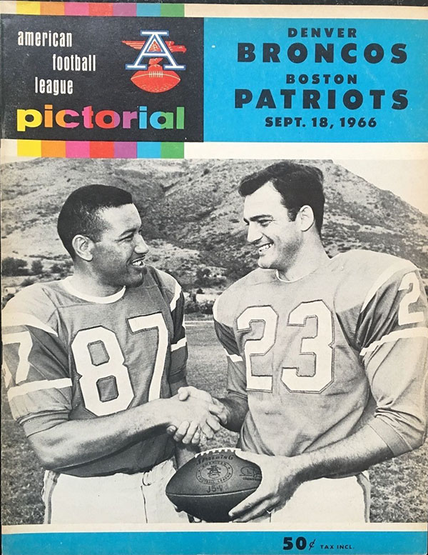 AFL Program: Denver Broncos vs. Boston Patriots (September 18, 1966 ...
