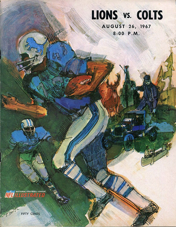 NFL Program: Detroit Lions vs. Baltimore Colts (August 26, 1967 ...