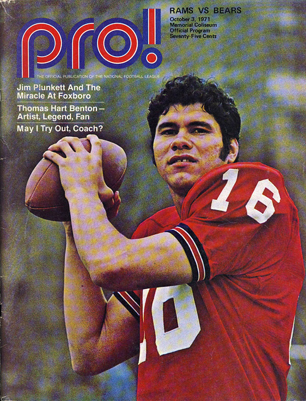 NFL Program: Los Angeles Rams vs. Chicago Bears (October 3, 1971 ...