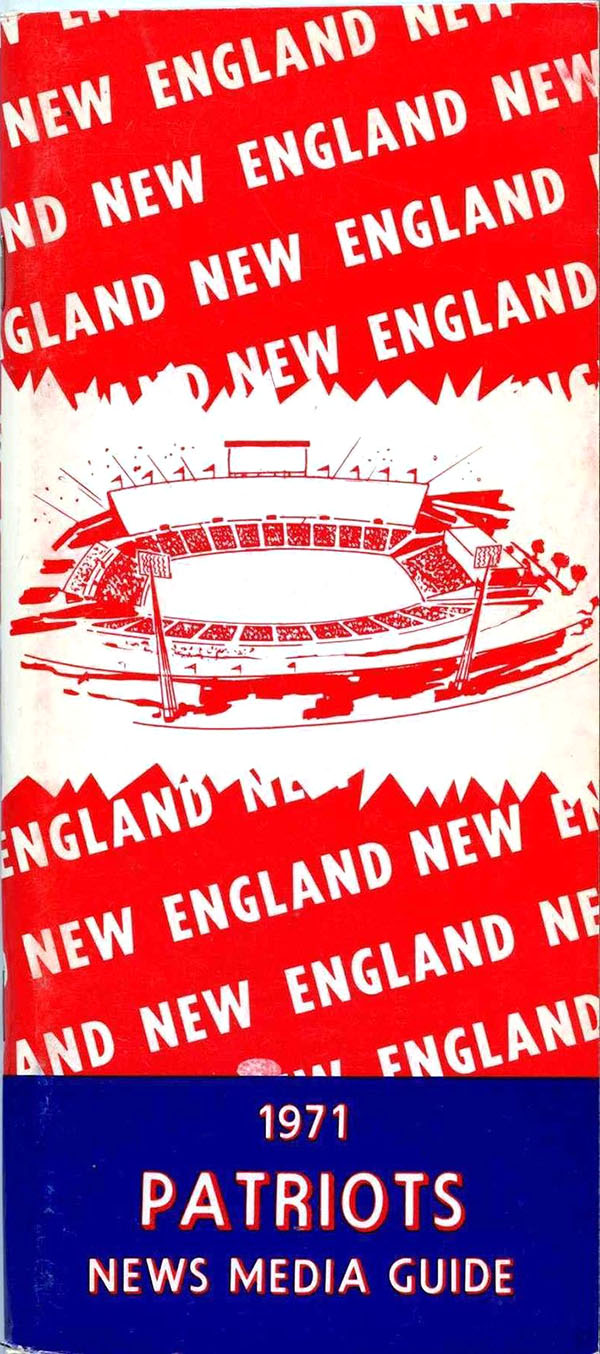 NFL Media Guide: New England Patriots (1971) | SportsPaper.info