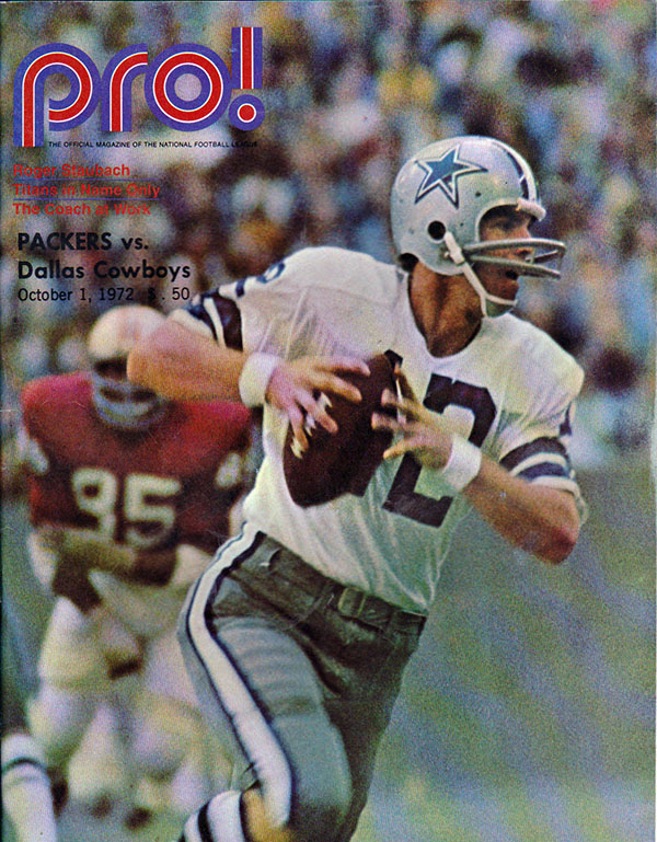 NFL Program: Green Bay Packers vs. Dallas Cowboys (October 1, 1972 ...