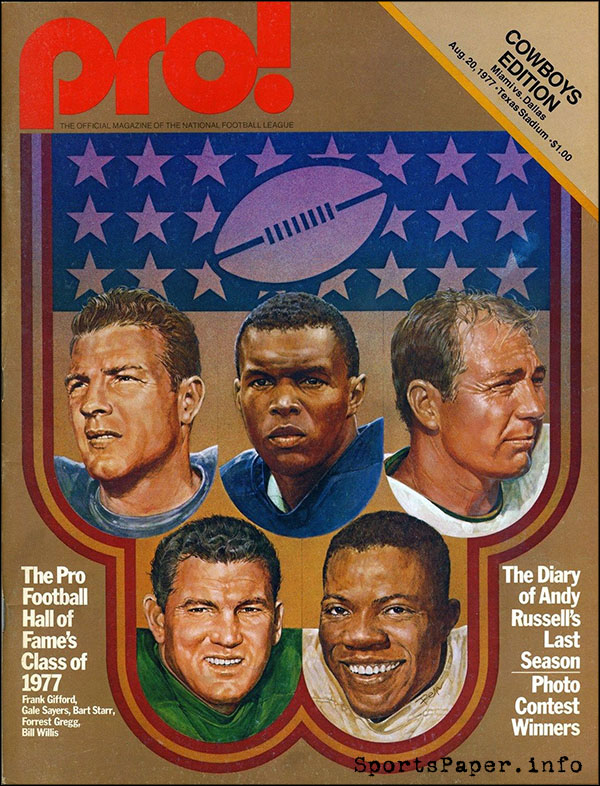 NFL Program: Dallas Cowboys vs. Miami Dolphins (August 20, 1977 ...