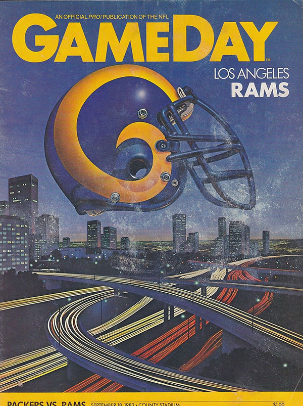 NFL Program: Green Bay Packers vs. Los Angeles Rams (September 18, 1983 ...