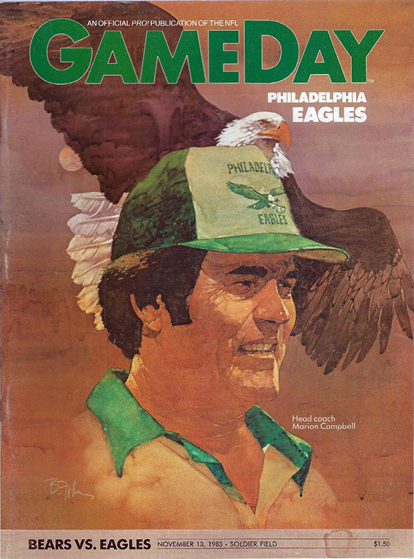 NFL Program: Chicago Bears vs. Philadelphia Eagles (November 13, 1983 ...