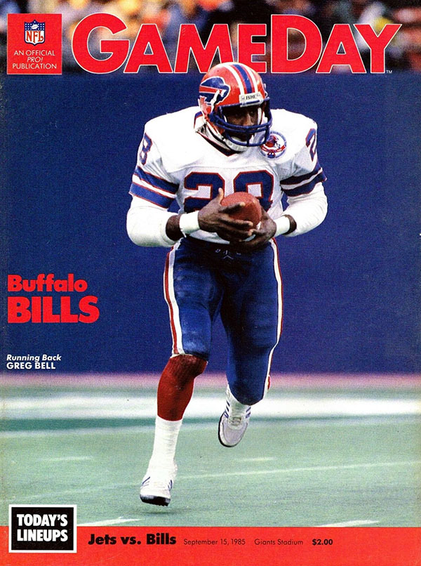 NFL Program: New York Jets vs. Buffalo Bills (September 15, 1985 ...