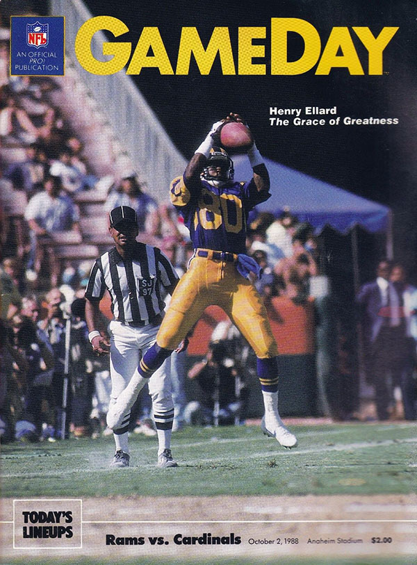 NFL Program: Los Angeles Rams vs. Phoenix Cardinals (October 2, 1988 ...