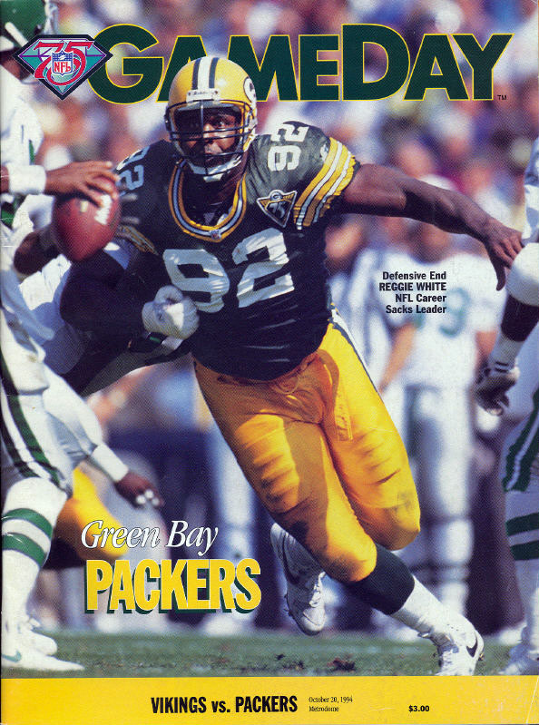 NFL Program: Minnesota Vikings vs. Green Bay Packers (October 20, 1994 ...