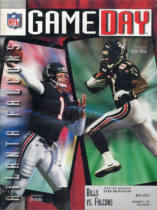 NFL Program: Buffalo Bills vs. Atlanta Falcons (November 12, 1995 ...
