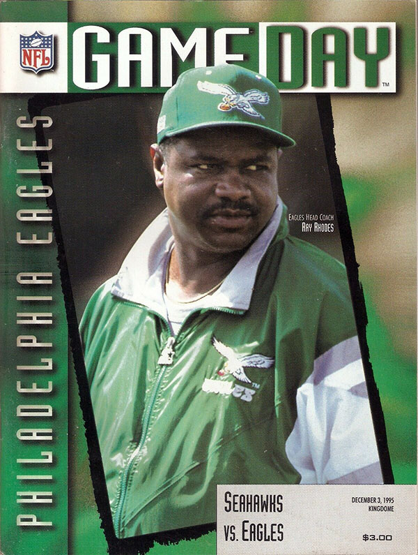 NFL Program: Seattle Seahawks vs. Philadelphia Eagles (December 3, 1995 ...