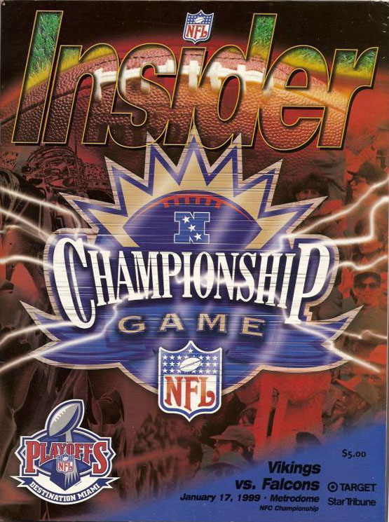 NFL Program: Minnesota Vikings vs. Atlanta Falcons (January 17, 1999 ...