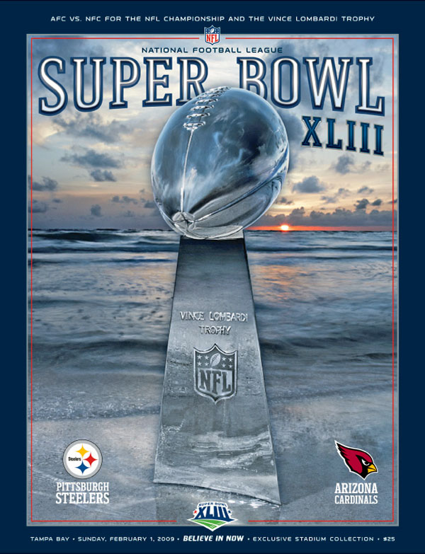 NFL Super Bowl XLIII Game Program: Arizona Cardinals vs. Pittsburgh ...