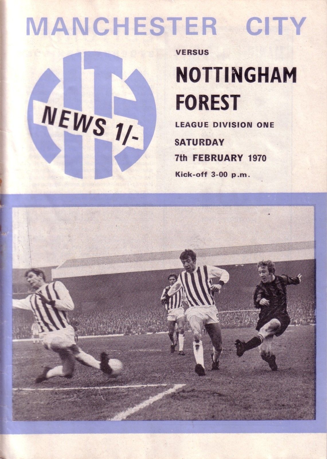English Football Program: Manchester City vs. Nottingham Forest ...