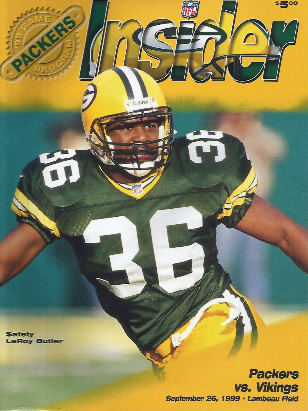 1999 Green Bay Packers Game Publications – SportsPaper.info