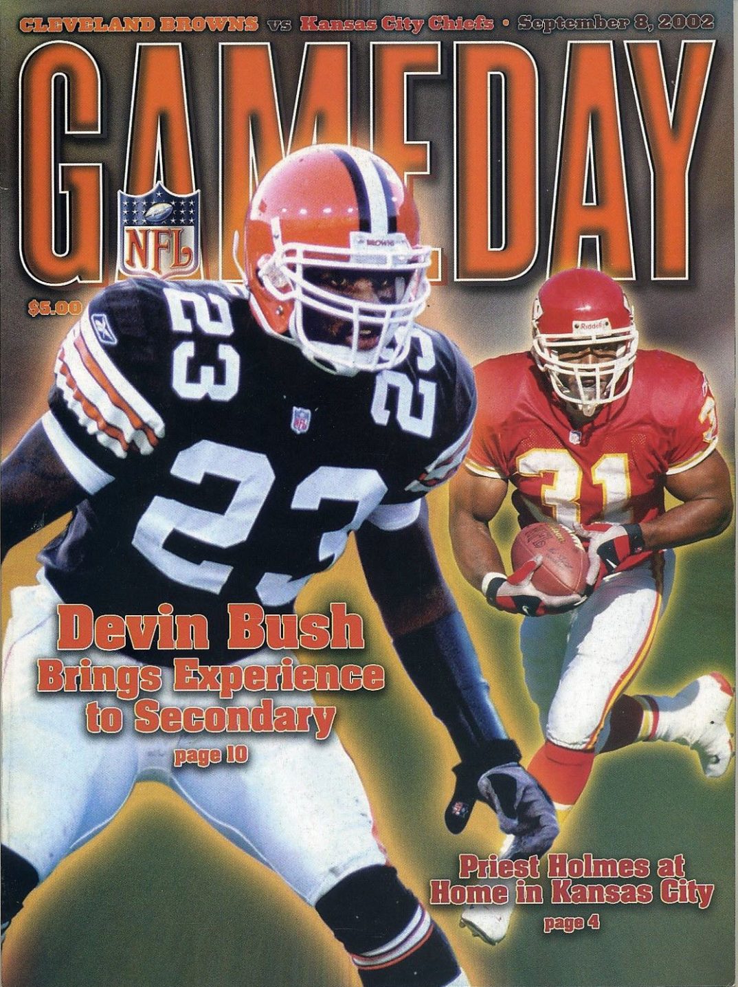 2002 Kansas City Chiefs Game Publications – SportsPaper.info