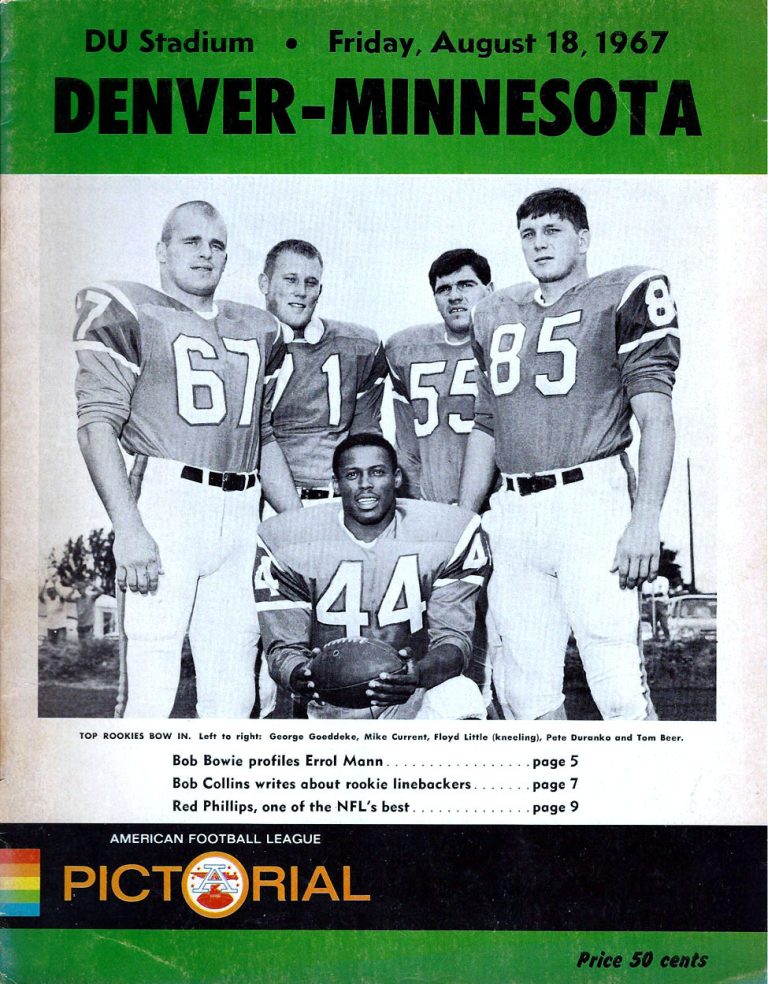 1967 Denver Broncos Game Publications – SportsPaper.info