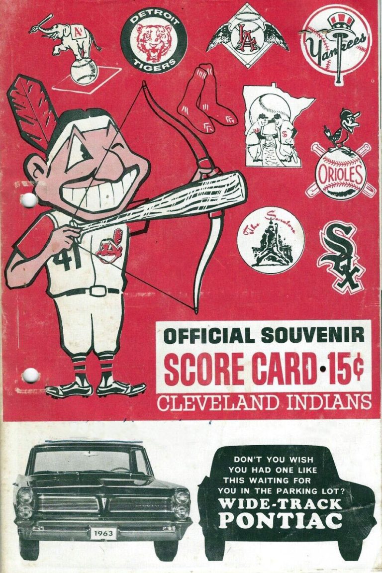 1963 Cleveland Indians Game Publications – SportsPaper.info