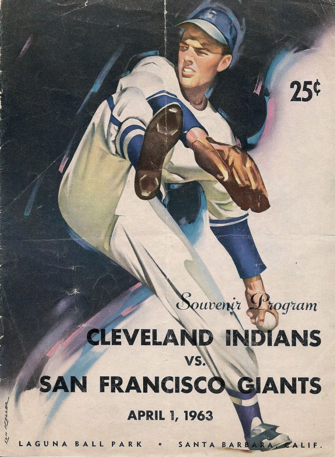 1963 Cleveland Indians Game Publications – SportsPaper.info