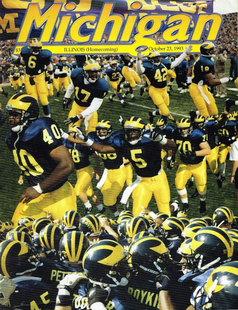 1993 Michigan Wolverines Football Publications – SportsPaper.info