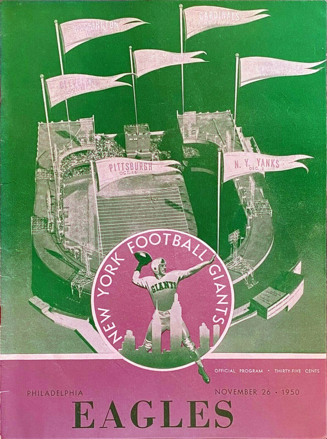 1950 Philadelphia Eagles Game Publications – SportsPaper.info