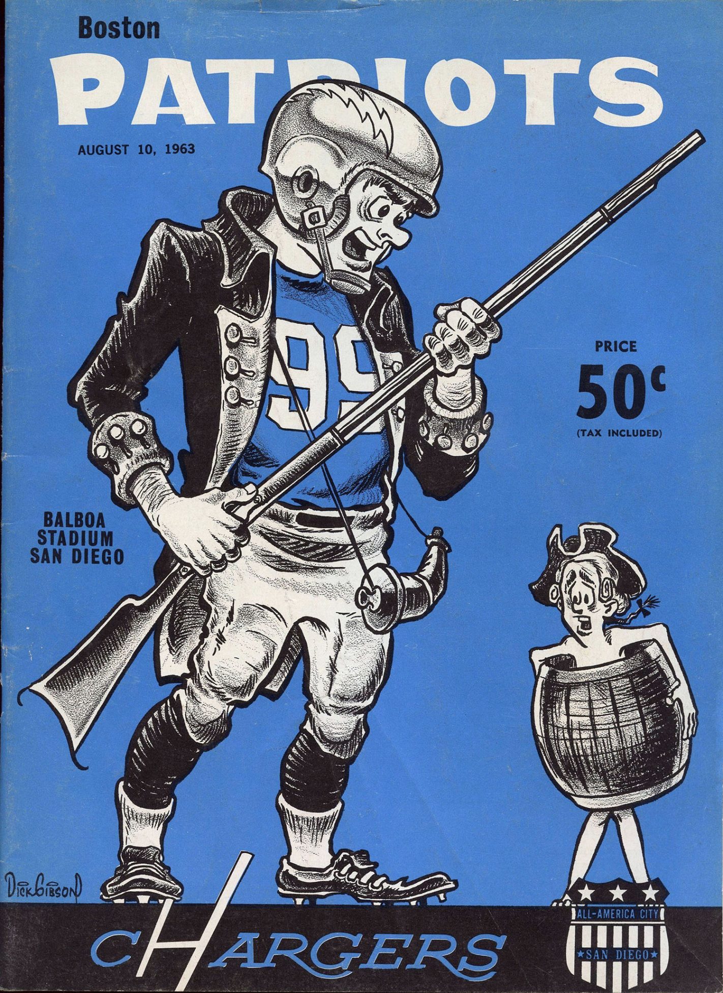 1963 Boston Patriots Game Publications – SportsPaper.info