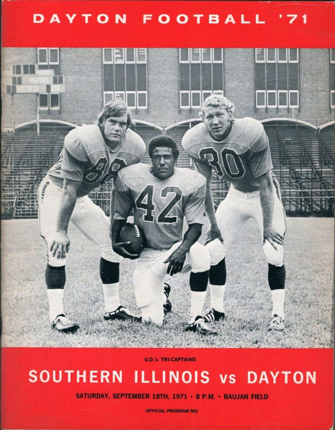 1971 Dayton Flyers Football Game Publications – SportsPaper.info
