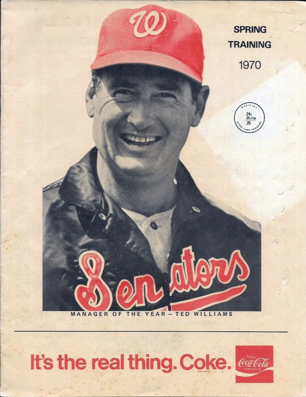 1970 Washington Senators Game Publications – SportsPaper.info