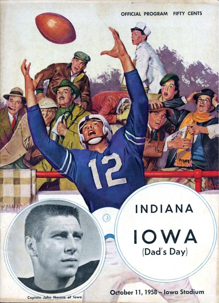 1958 Iowa Hawkeyes Football Game Publications – SportsPaper.info
