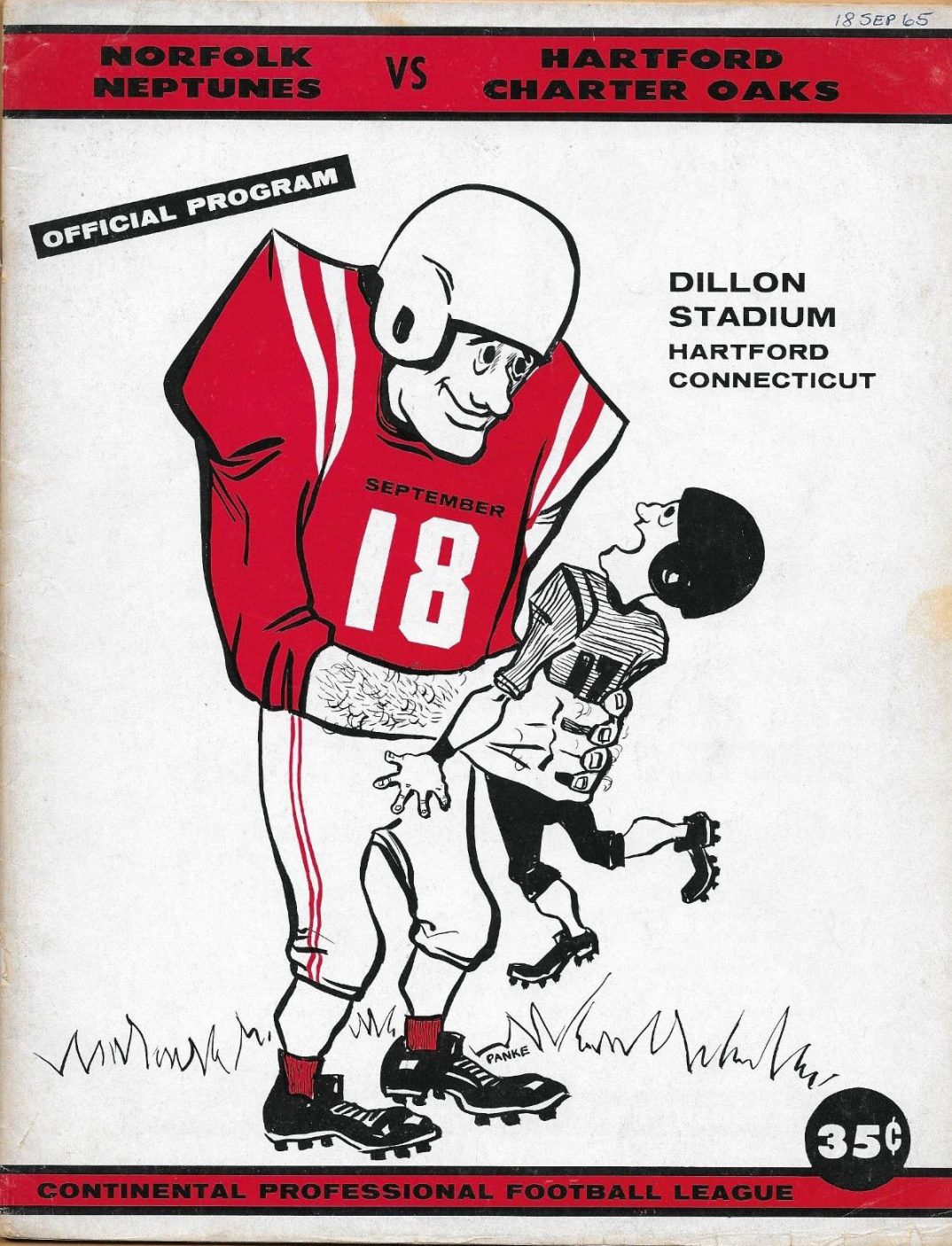1965 Hartford Charter Oaks Game Publications – SportsPaper.info
