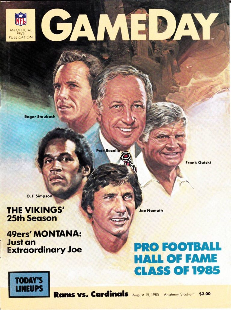 1985 Los Angeles Rams Game Publications – SportsPaper.info